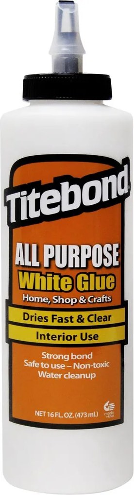Titebond | All Purpose White Glue 473ml – lepidlo na dřevo, papír a textil