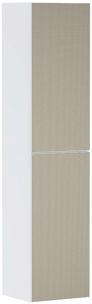 Hansgrohe Xevolos E - Vysoká skříňka 40x176x36 cm, 2 dvířka, panty vpravo, matná bílá/bronz 54221390