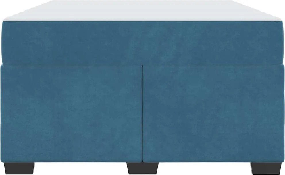 Rám postele s matrací Tmavě modrá 120 x 200 cm textil 3399288