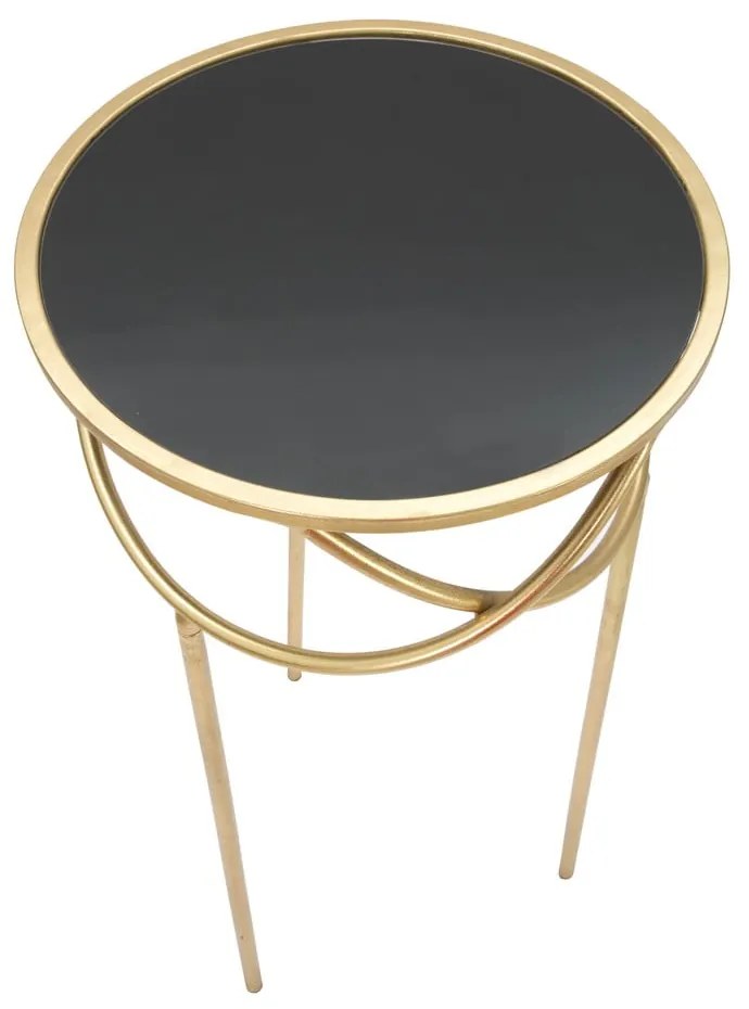 Kulatý odkládací stolek se skleněnou deskou ø 40 cm Ring – Mauro Ferretti