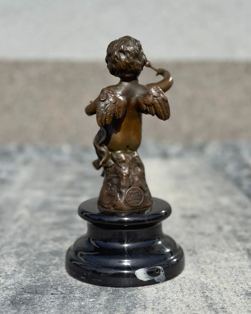 Bronzová socha soška - Putti Anděl