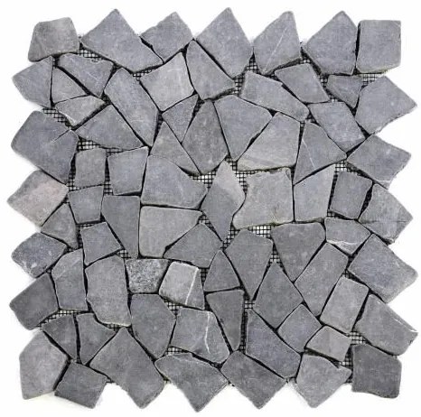 Divero Garth 563 Mramorová mozaika šedá 1 m2 - 30x30cm