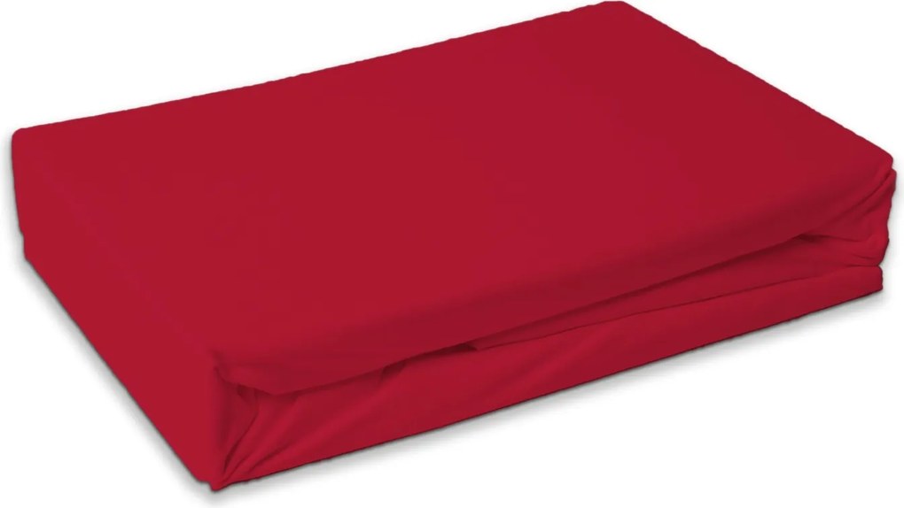 Froté prostěradlo PREMIUM červené 180x200 cm