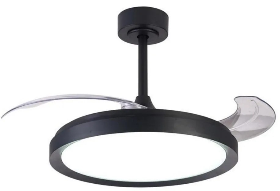 Aigostar B.V. Aigostar-LED Stmívatelný str. ventilátor LED/50W/230V 2700-6500K 106cm+DO černá B103133K7