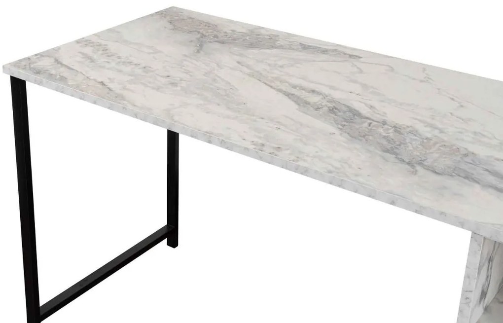 Designový psací stůl Geillis 240 cm vzor mramor frézie