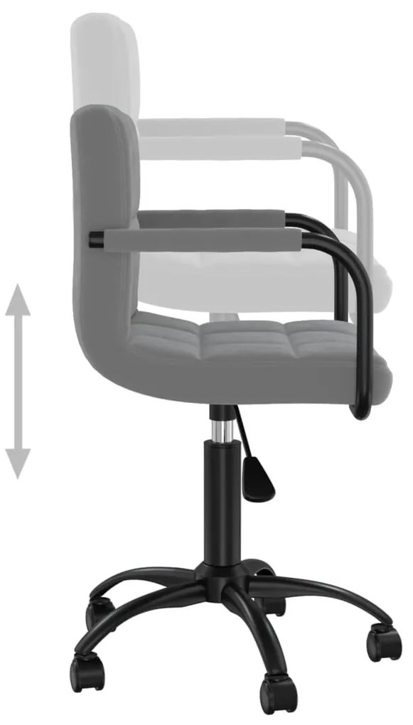 vidaXL Marketos Otočné jídelní židle 6 ks tmavě šedé samet