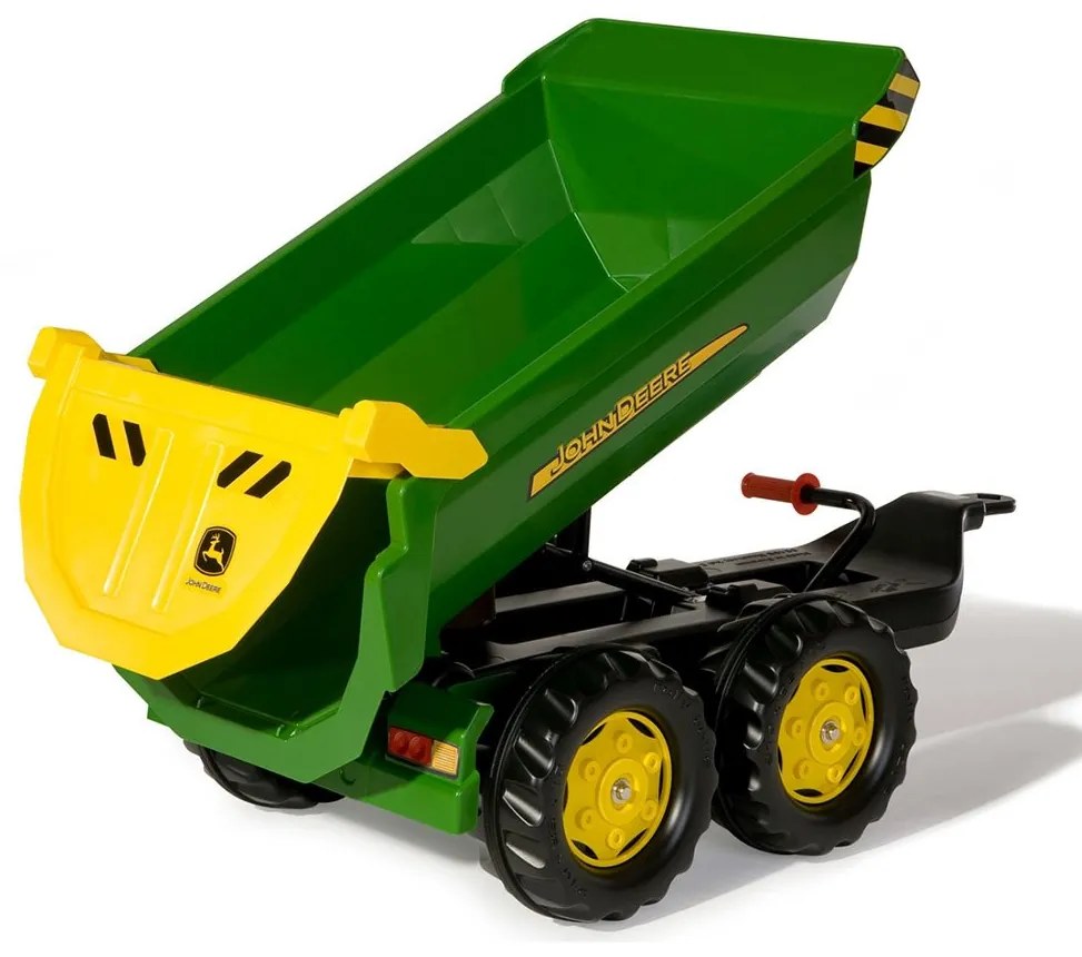 Sklápěcí traktorový návěs Rolly Toys John Deere Halfpipe zelený