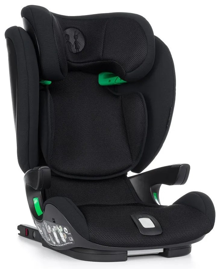 Petite & Mars Autosedačka Elite Fix Pro i-Size 100-150 cm (15-36 kg) Black Air