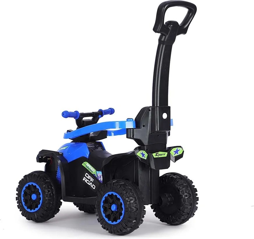 Dětské odrážedlo s vodící tyčí Milly Mally Wild 3v1 blue