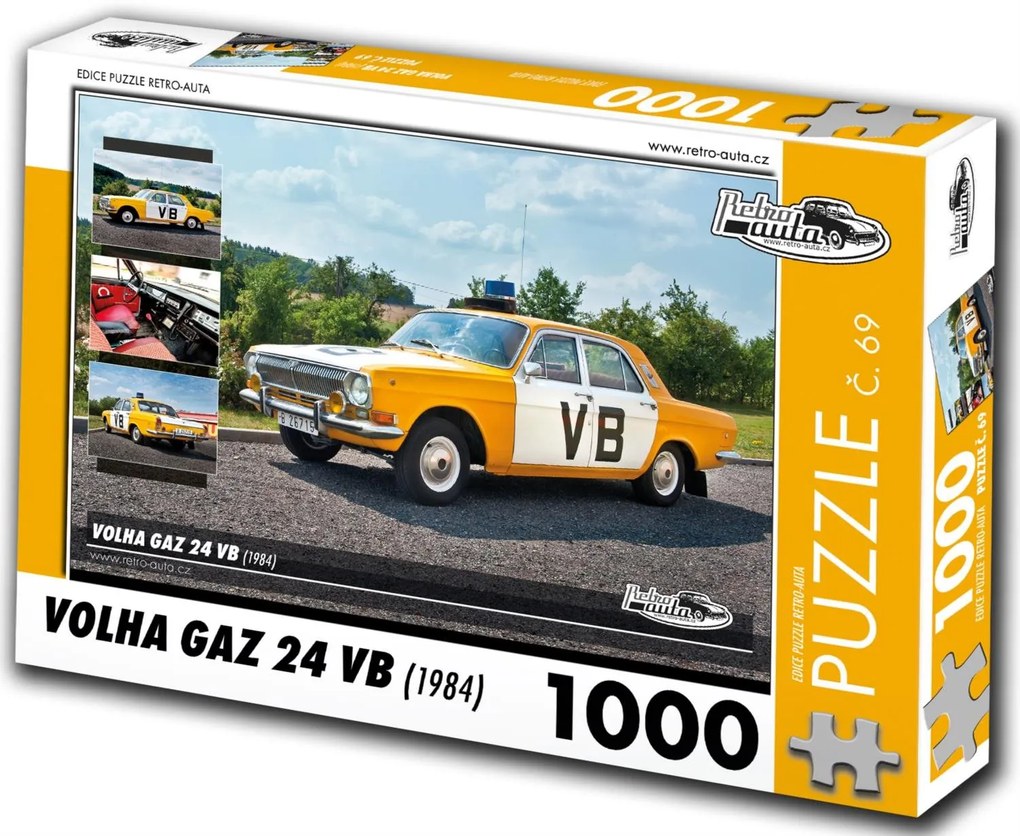 Puzzle retro-auta puzzle č. 69 volha gaz 24 vb (1984) 1000 dílků