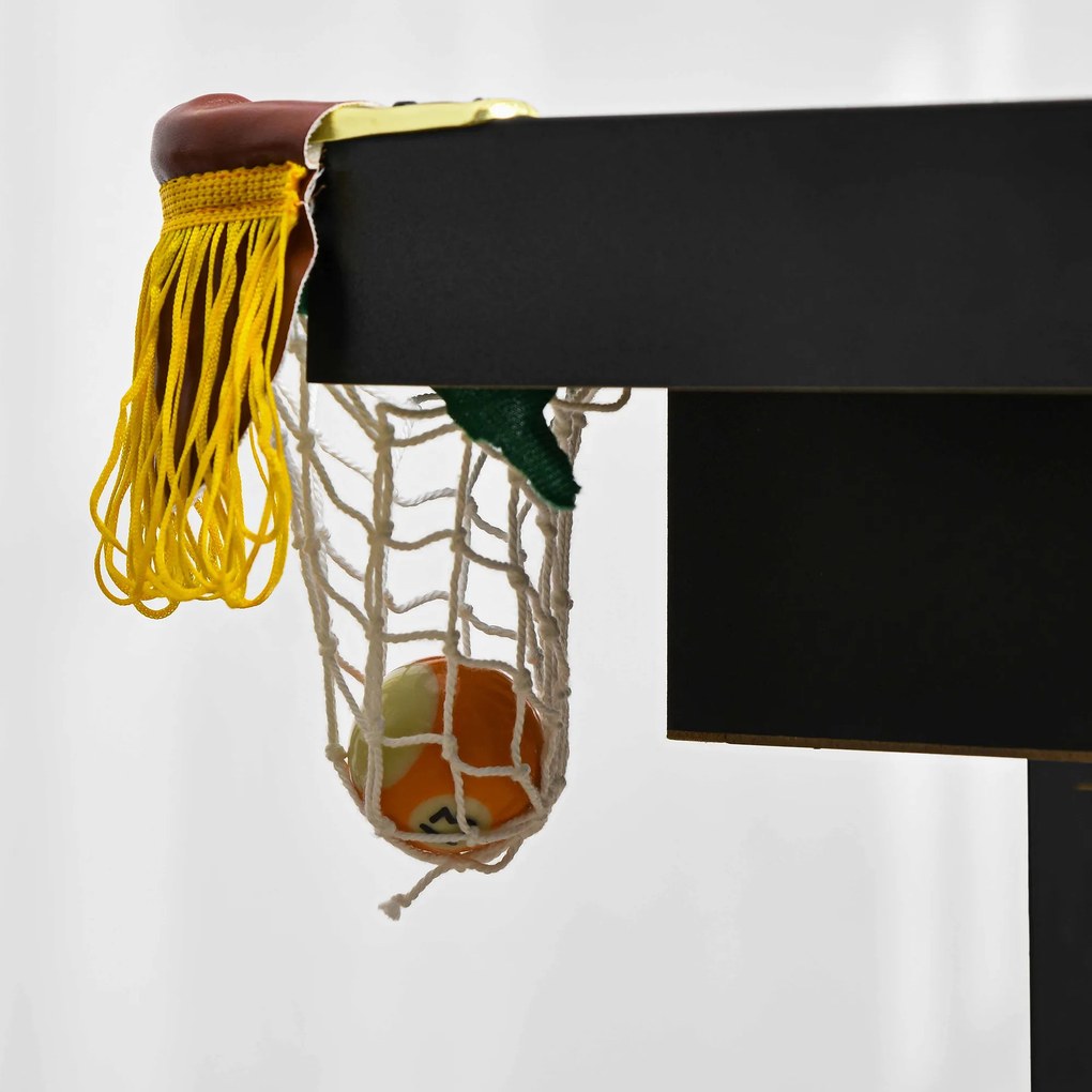 SPORTNOW multigame herní stůl 2v1 multifunkční stůl na stolní tenis a kulečník pro děti a dospělé, ocel 140x63x60-80cm, zelený