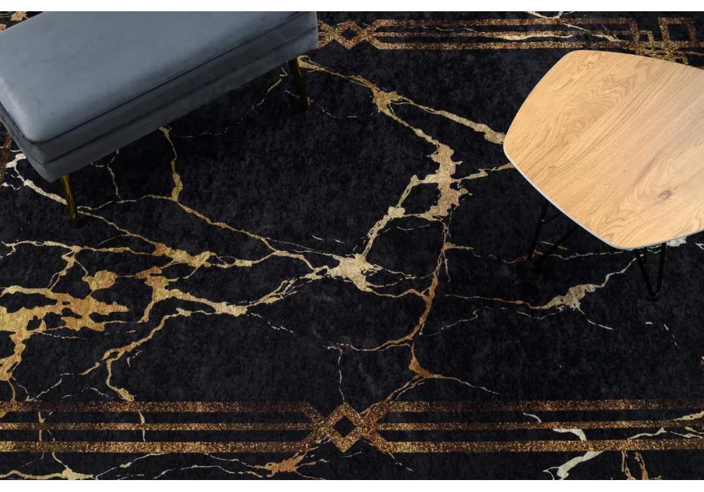Kusový koberec Atohi černozlatý 120x170cm