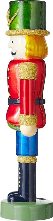 X-MAS LED Louskáček skleněný 30 cm - červená
