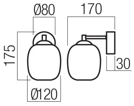 Redo 01-3483 - LED Nástěnná lampa KHADI LED/6W/230V CRI 90 černá/kouřová