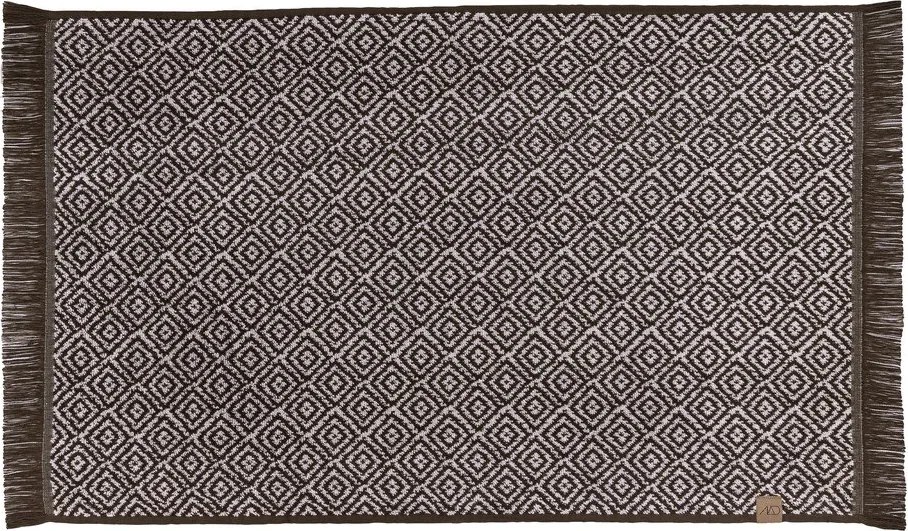 Tmavě hnědá textilní koupelnová předložka 50x80 cm Morocco – Mette Ditmer Denmark