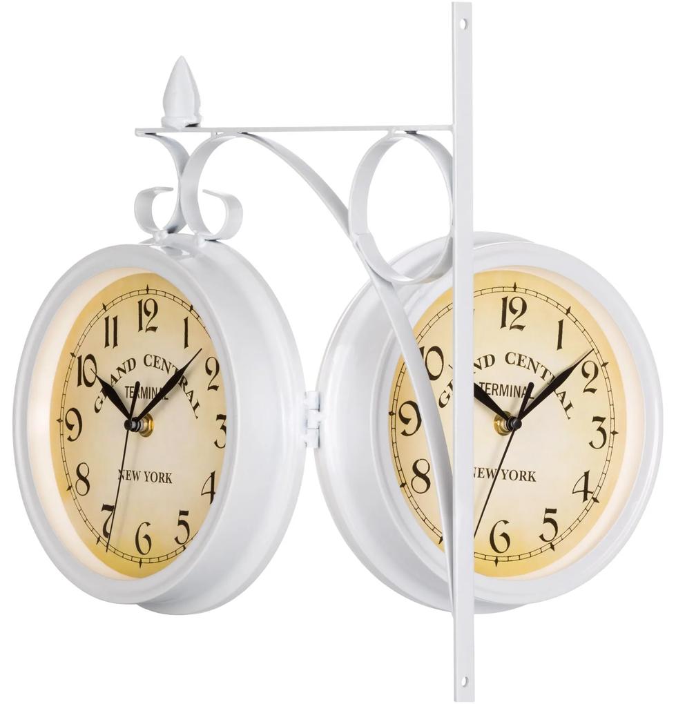 tectake 402773 nástěnné hodiny vintage - bílá