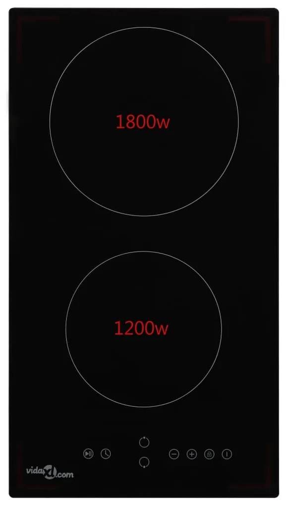 Keramická varná deska 2 varné zóny dotykové ovládání 3 000 W,  50783