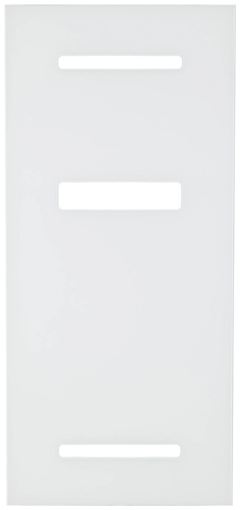 Instalprojekt Koupelnový radiátor SISI Barva radiátoru - Bílá, Povrch - Sklo bílé L04, Rozměr radiátoru - 551 × 1026 mm, výkon 431 W - RADSIS50120E344