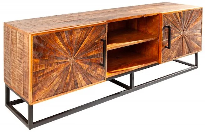 Wood Art tv skřínka hnědá 145 cm