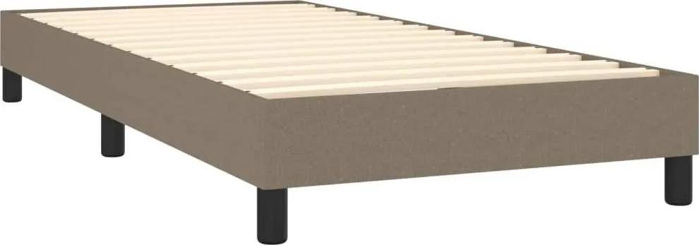 vidaXL Box spring postel s matrací 80 x 200 cm textil [3144033] Barva: krémová