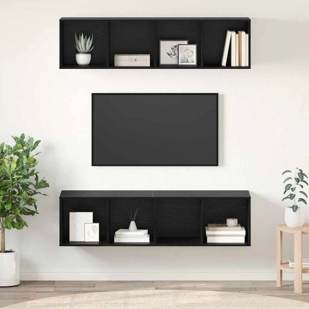 Sestava TV skříněk 2 ks Černý dub Kompozitní dřevo 3393526