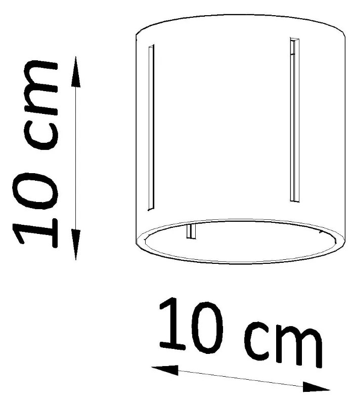 Stropní svítidlo Inez, 1x šedé kovové stínítko