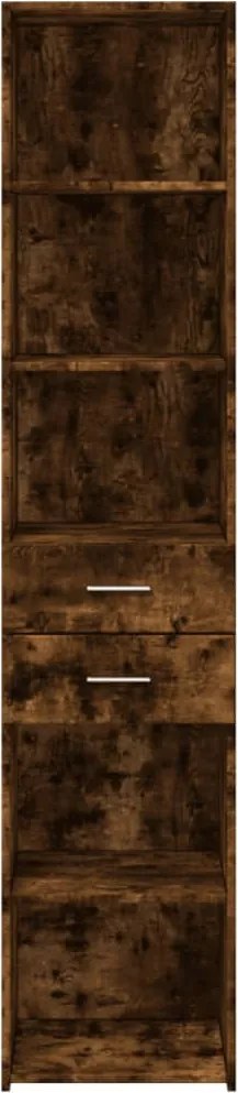 Skříň highboard kouřový dub 40 x 42,5 x 185 cm kompozitní dřevo 3281445