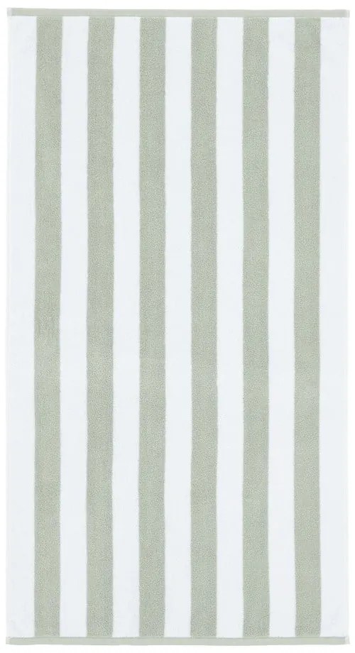 Šedo-bílý bavlněný ručník 50x85 cm Stripe Jacquard – Bianca