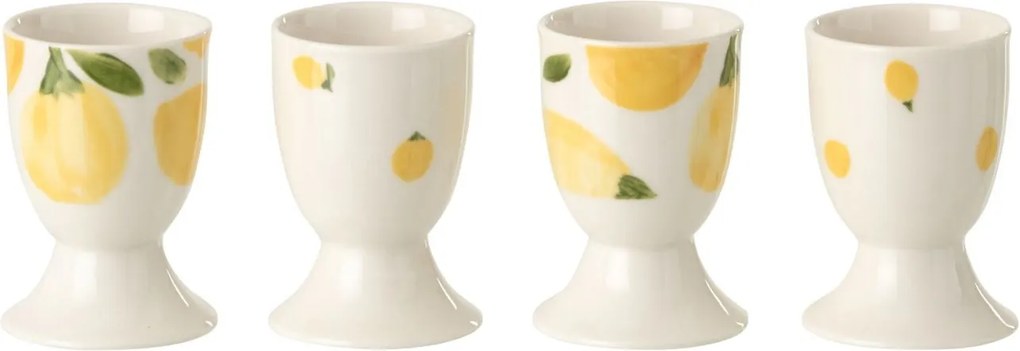 Sada 4 keramických kalíšků na vajíčka Casa Limone - Ø 5*7 cm
