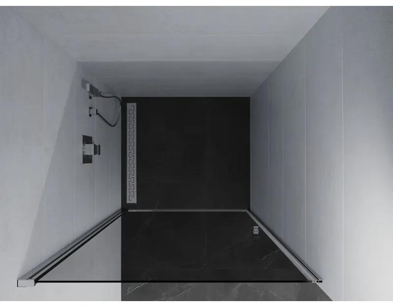 Mexen Pretoria otočné sprchové dveře 70 cm, Grafitově černá, Chromovaná - 852-070-000-01-40