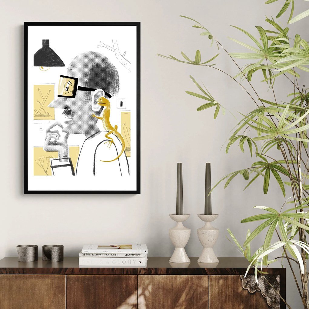 Milan Starý | Chovatel Rám: Černý, Velikost: 40 x 30 cm