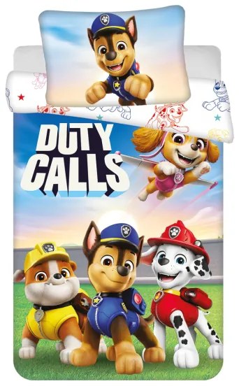 Jerry Fabrics Povlečení do postýlky Paw Patrol 556 baby 100x135, 40x60 cm