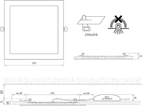 LED podhledové svítidlo McLED TORO S21 TS225-21W2700K-W-EN teplá bílá ML-412.007.33.0