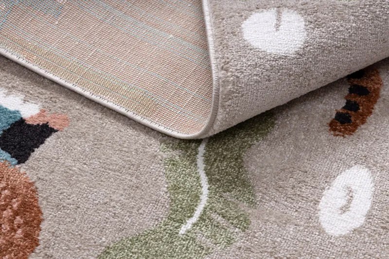 Dywany Łuszczów, Dětský kusový koberec Fun Africa beige, 140x190, vícebarevná, dětský pokoj