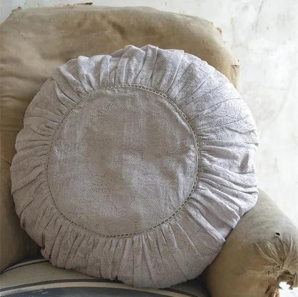 Jeanne d'Arc Living Povlak na polštář Beige ⌀60 cm, béžová barva, textil