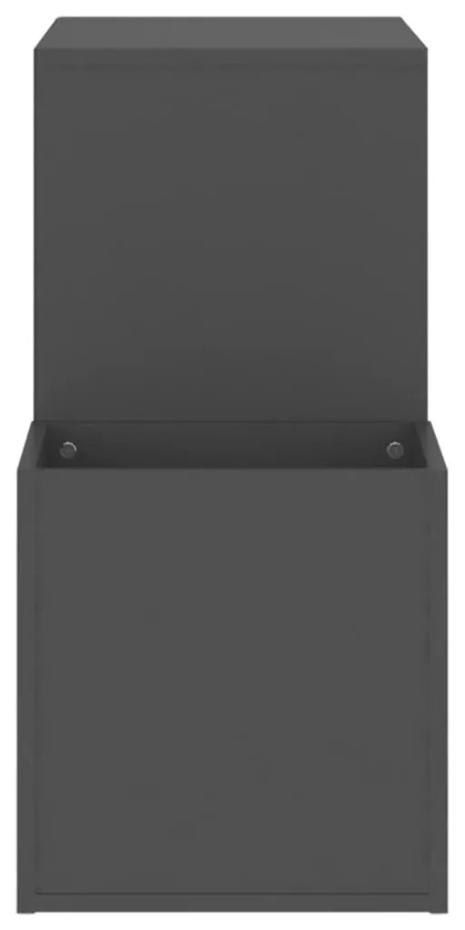 Botník do předsíně šedý 105 x 35,5 x 70 cm dřevotříska - Default Title