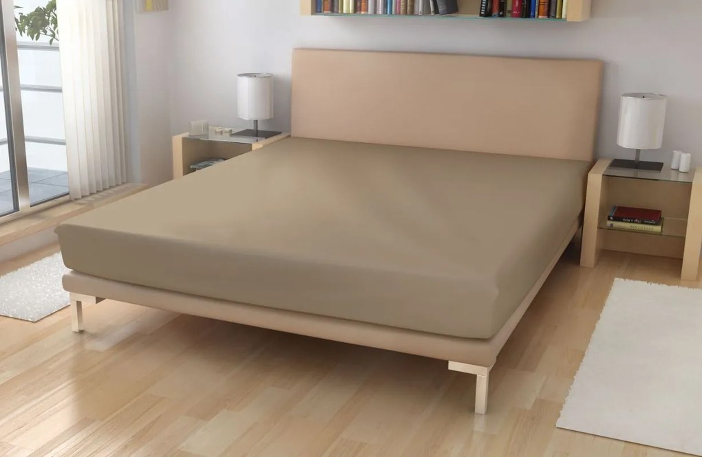 Polášek EXKLUSIVE MICRO Mikroplyšové prostěradlo Béžové Polyester, 60/120 cm