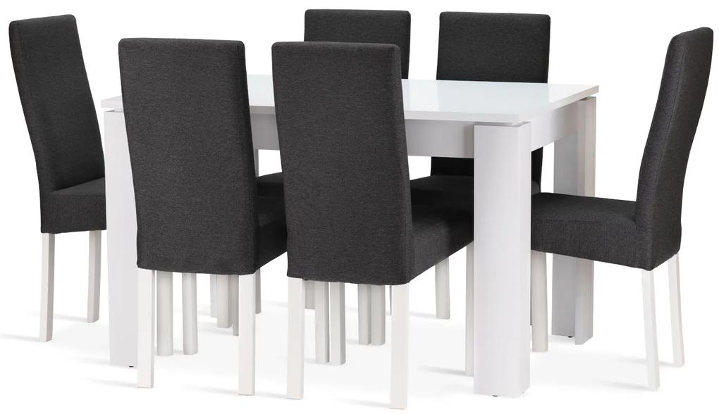 Jídelní sestava NELY stůl + 6 židlí