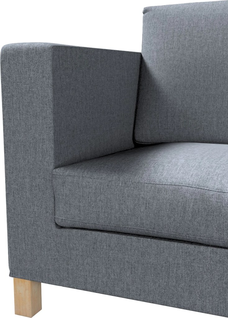 Potah na pohovku IKEA Karlanda 3-místná nerozkládací, krátký barva šedá látka pletený vzor