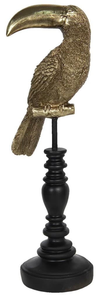 Dekorativní soška Tukan na bidýlku - 13*11*42 cm