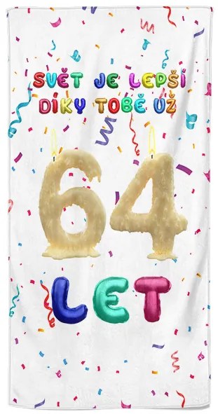 Osuška Svět je lepší díky tobě (věk: 64)