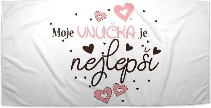 Sablio Ručník Moje vnučka je nejlepší - 50x100 cm