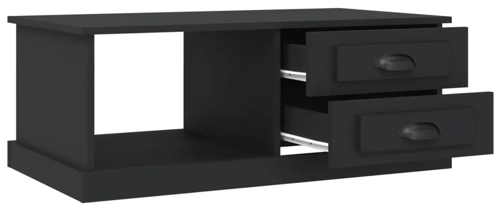 Konferenční stolek černý 90 x 50 x 35 cm kompozitní dřevo - Default Title