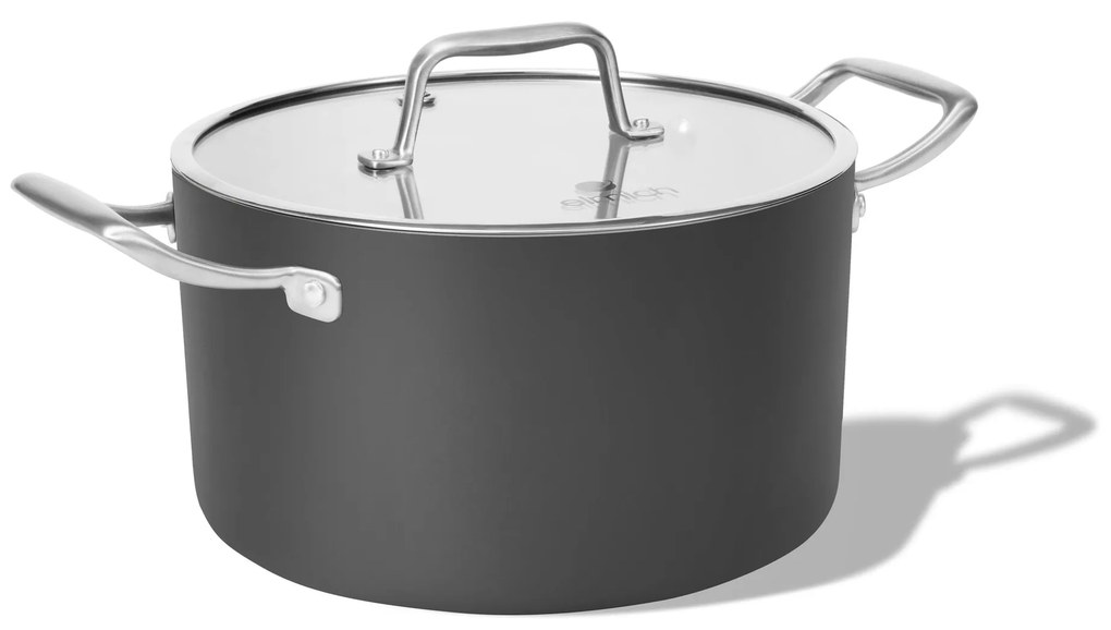 Elmich Nepřilnavý keramický hrnec Vital Ø 24 cm (5L) - tmavě šedá