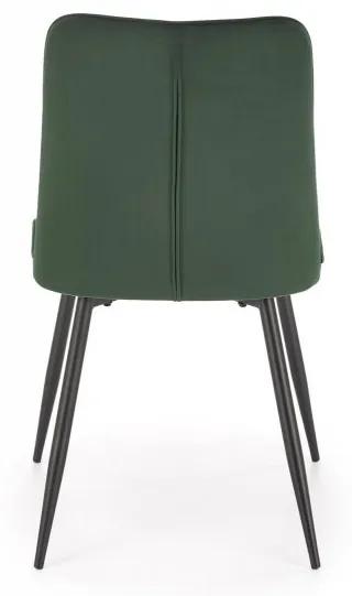 Jídelní židle K539 Halmar Tmavě zelená