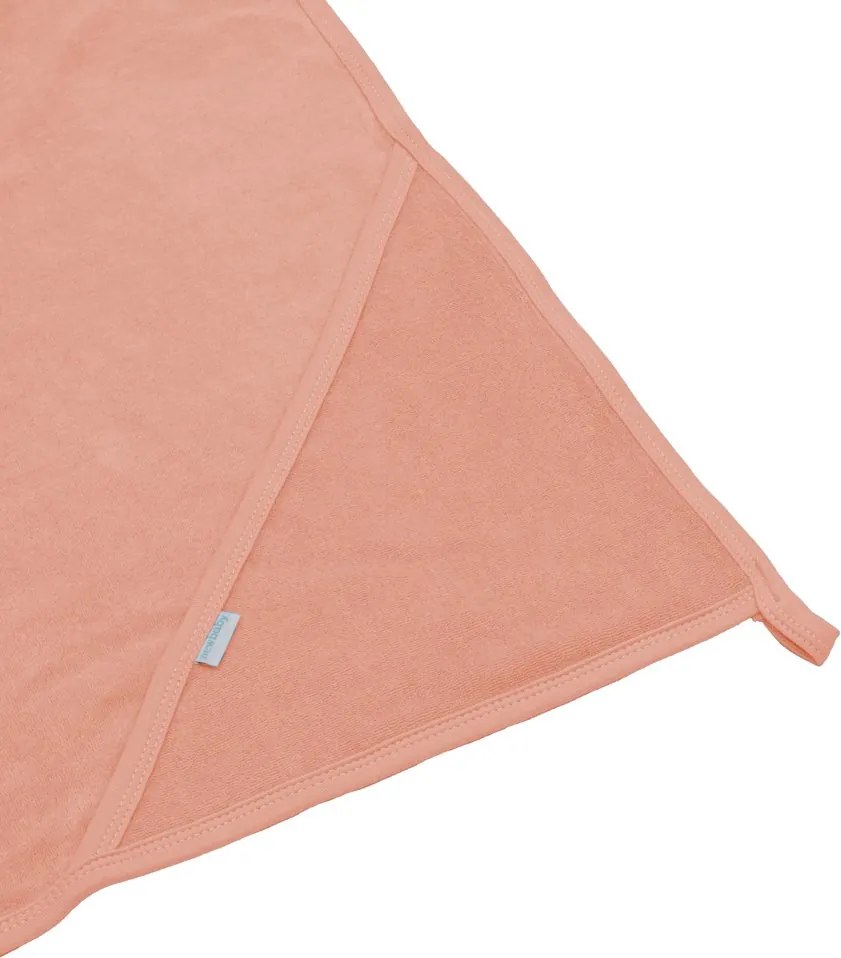 Dětská luxusní froté osuška s kapucí New Baby Comfortably 80x80 cm pink