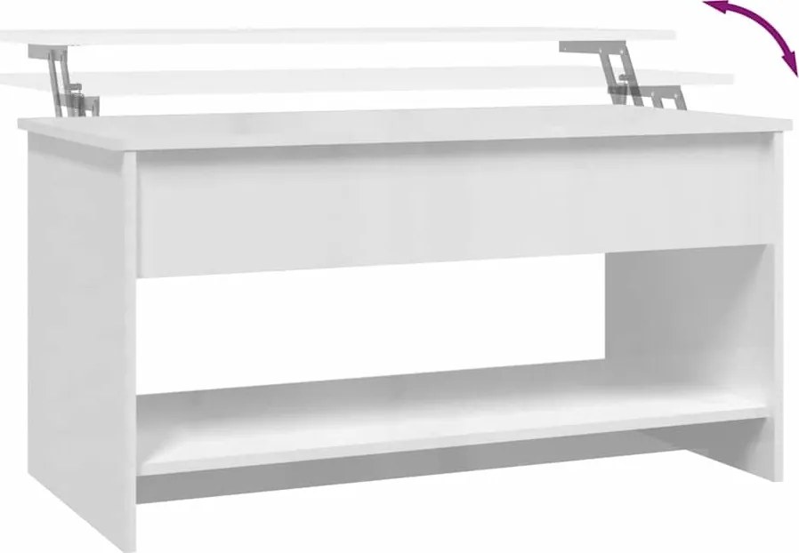 vidaXL Konferenční stolek 102 x 50 x 52,5 cm kompozitní dřevo [809647] Barva: Černá