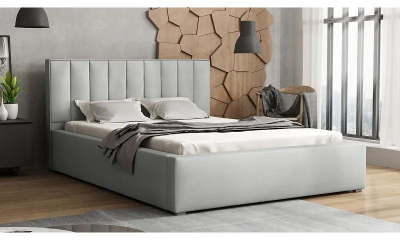 Čalouněná postel s rolovatelným roštem Sonden, Rozměr postele: 140x200, Potah: Victoria 14 863