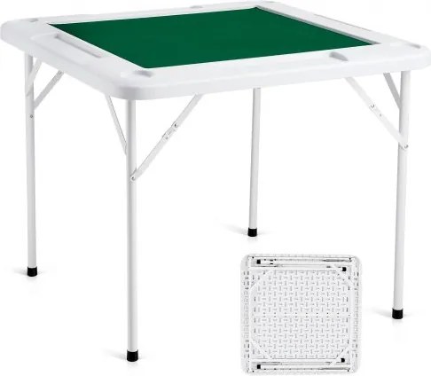 Mahjong Stůl 4 Player Skládací stolek na karty a podložka pod stůl Držák na žetony