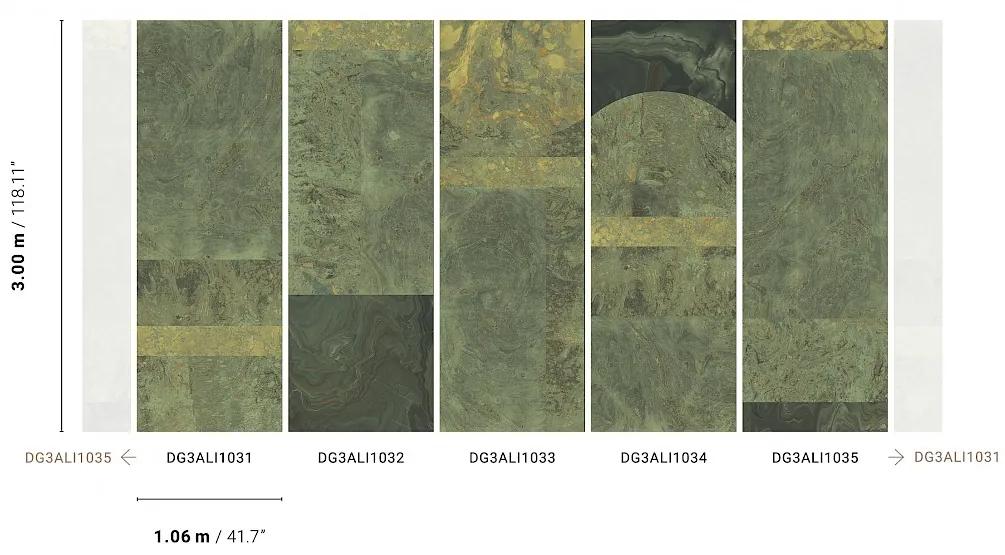 Zelená vliesová fototapeta Mramor, DG3ALI1034, Wall Designs III, Khroma by Masureel